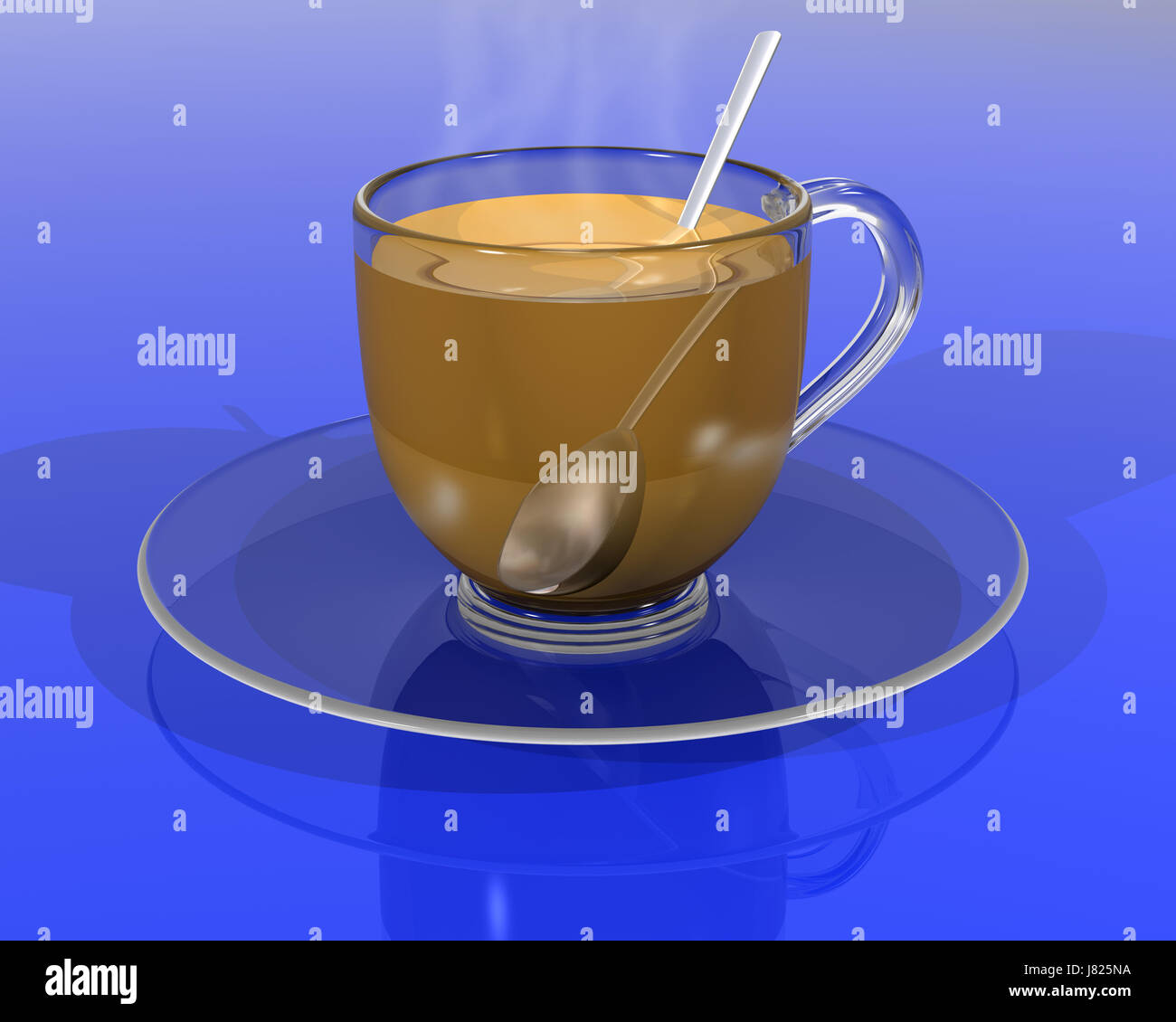 cup tea steam hot steaming cup blue glass chalice tumbler tea drink ...
