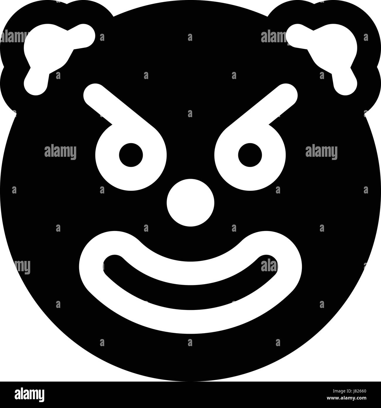 Anger emoji Black and White Stock Photos & Images - Alamy