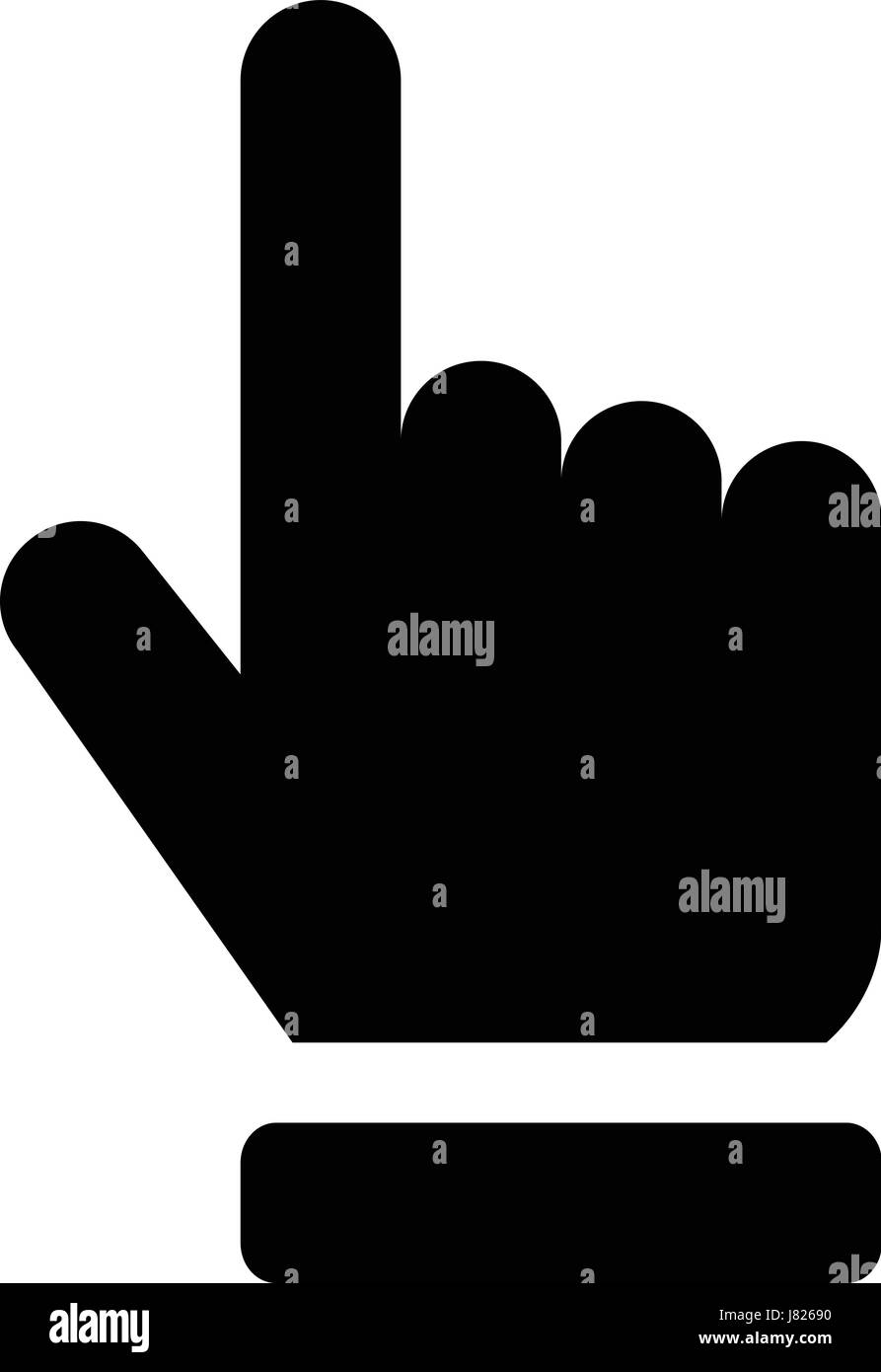 backhand index pointing up Stock Vector Image & Art - Alamy