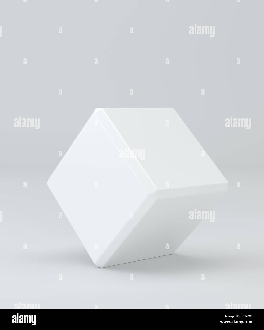 White cube in light studio Stock Photo - Alamy