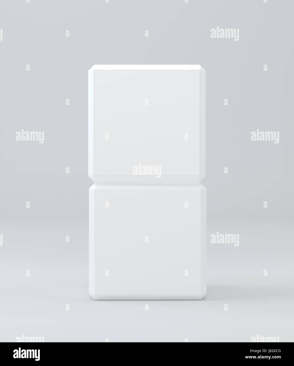3d rendering two cubes hi-res stock photography and images - Alamy