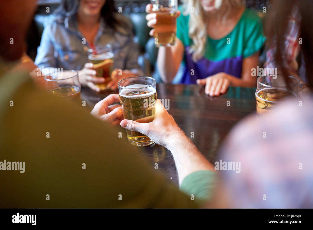 Woman drinking lager beer hi-res stock photography and images - Alamy
