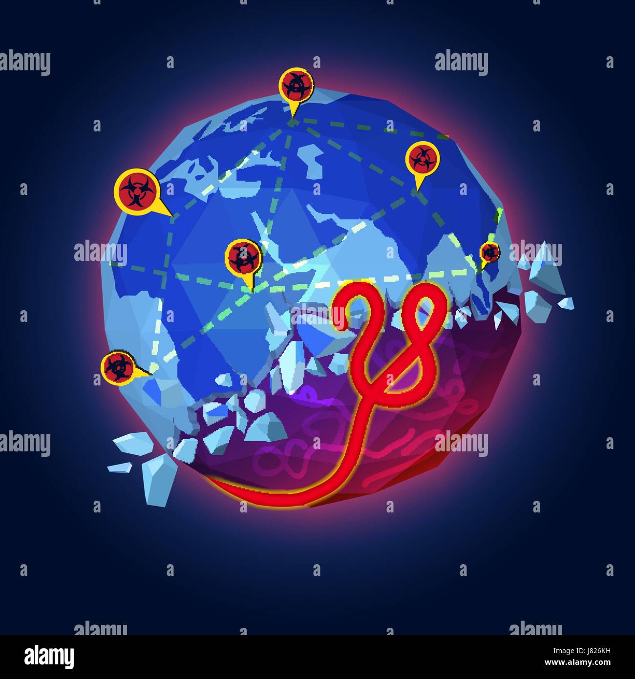 Virus spreading map hi-res stock photography and images - Alamy