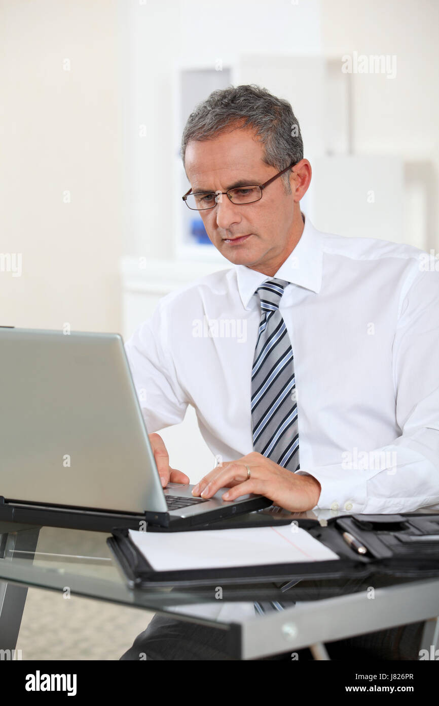 office laptop notebook computers computer call desk closeup portrait ...