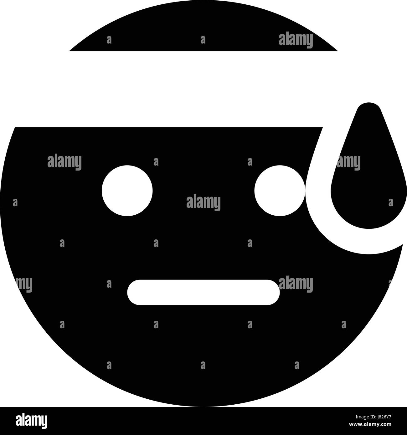 Cold sweat emoji hi-res stock photography and images - Alamy
