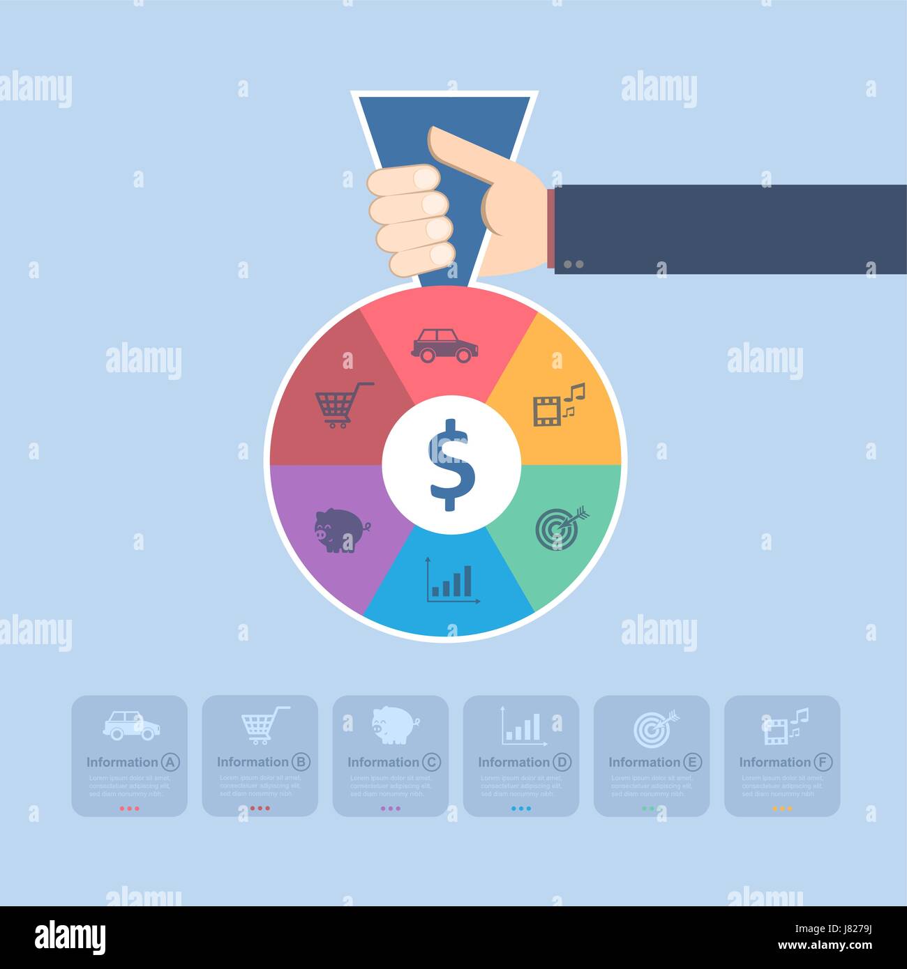 Economics vector icon flat Stock Vector Images - Alamy