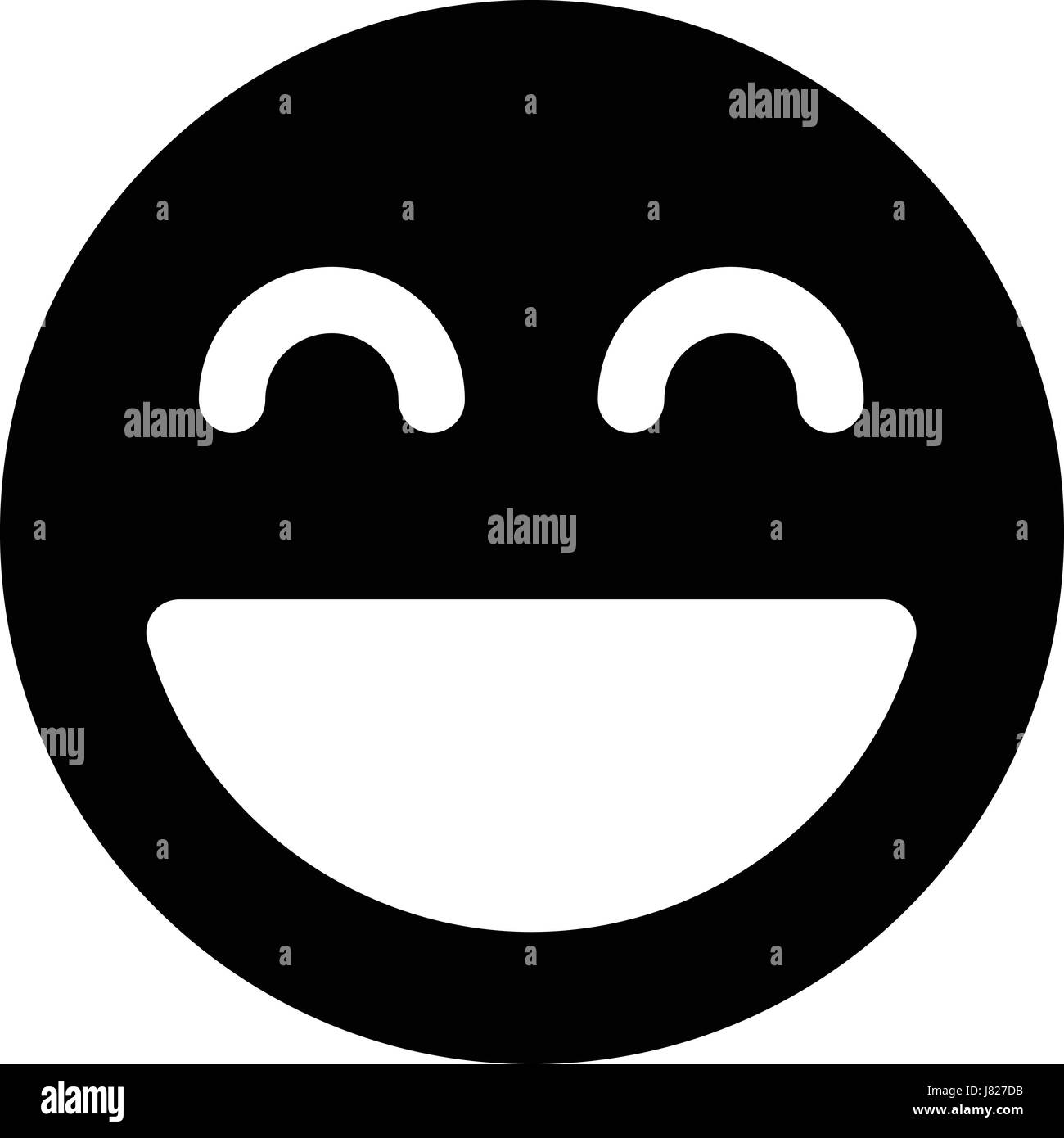Open smile emoji Black and White Stock Photos & Images - Alamy