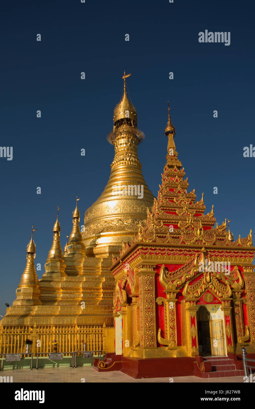 ASIA, MYANMAR (BURMA), Magway Region, Magwe, Myat-thalon Buddhist ...