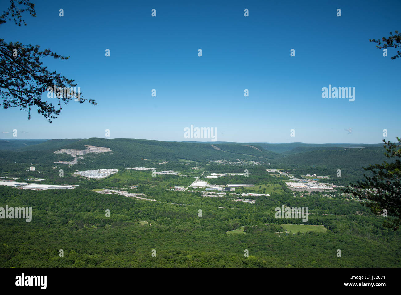 Sunset Rock Lookout Mountain Landscape Stock Photo - Alamy