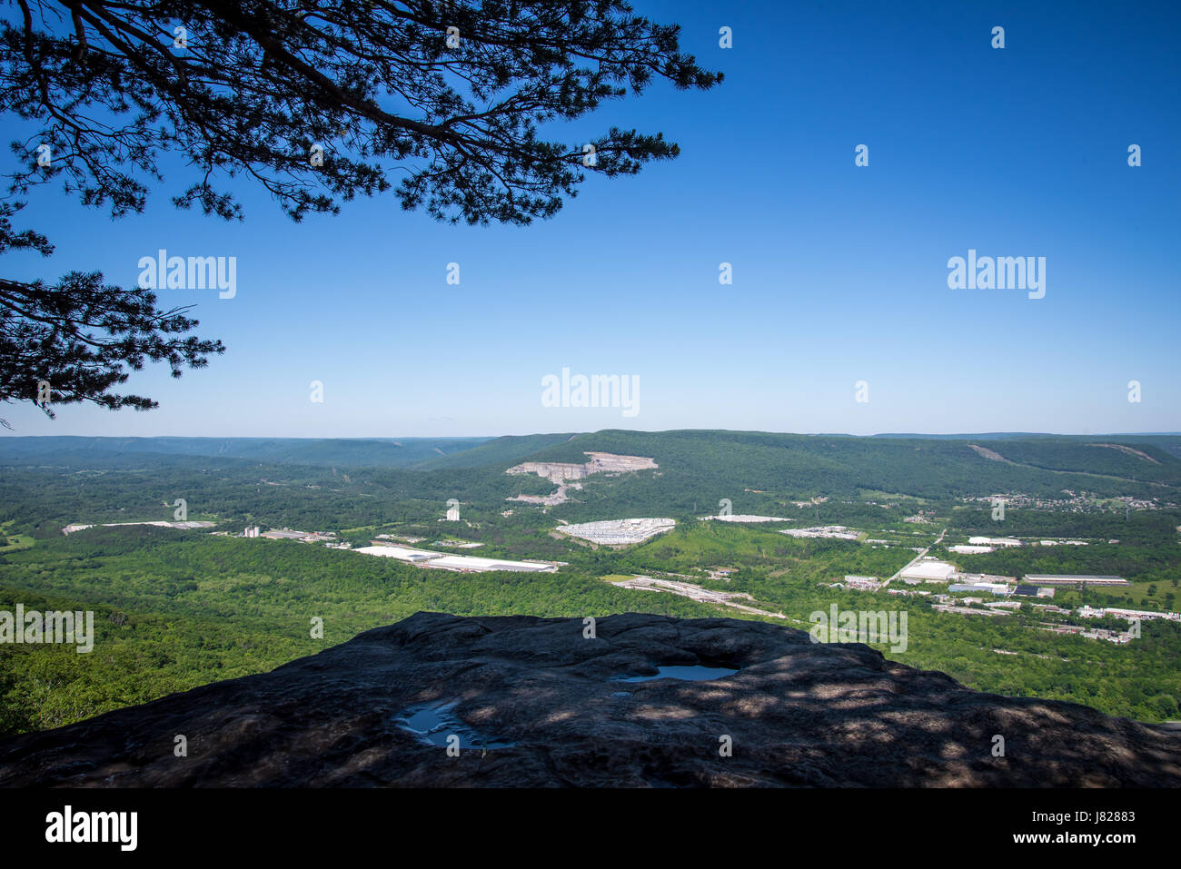 Sunset Rock Lookout Mountain Landscape Stock Photo - Alamy