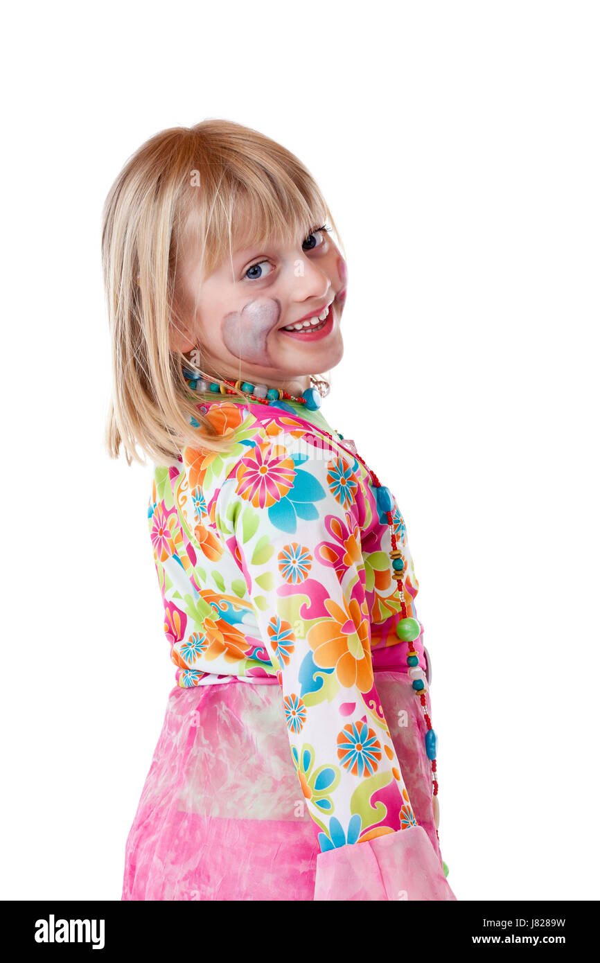 pretty blond girl in fancy dress Stock Photo - Alamy