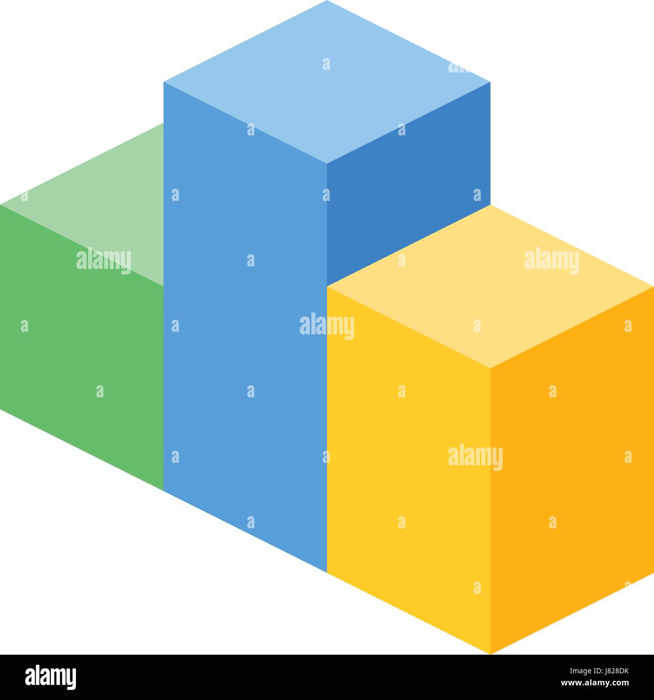 isometric box chart Stock Vector Image & Art - Alamy
