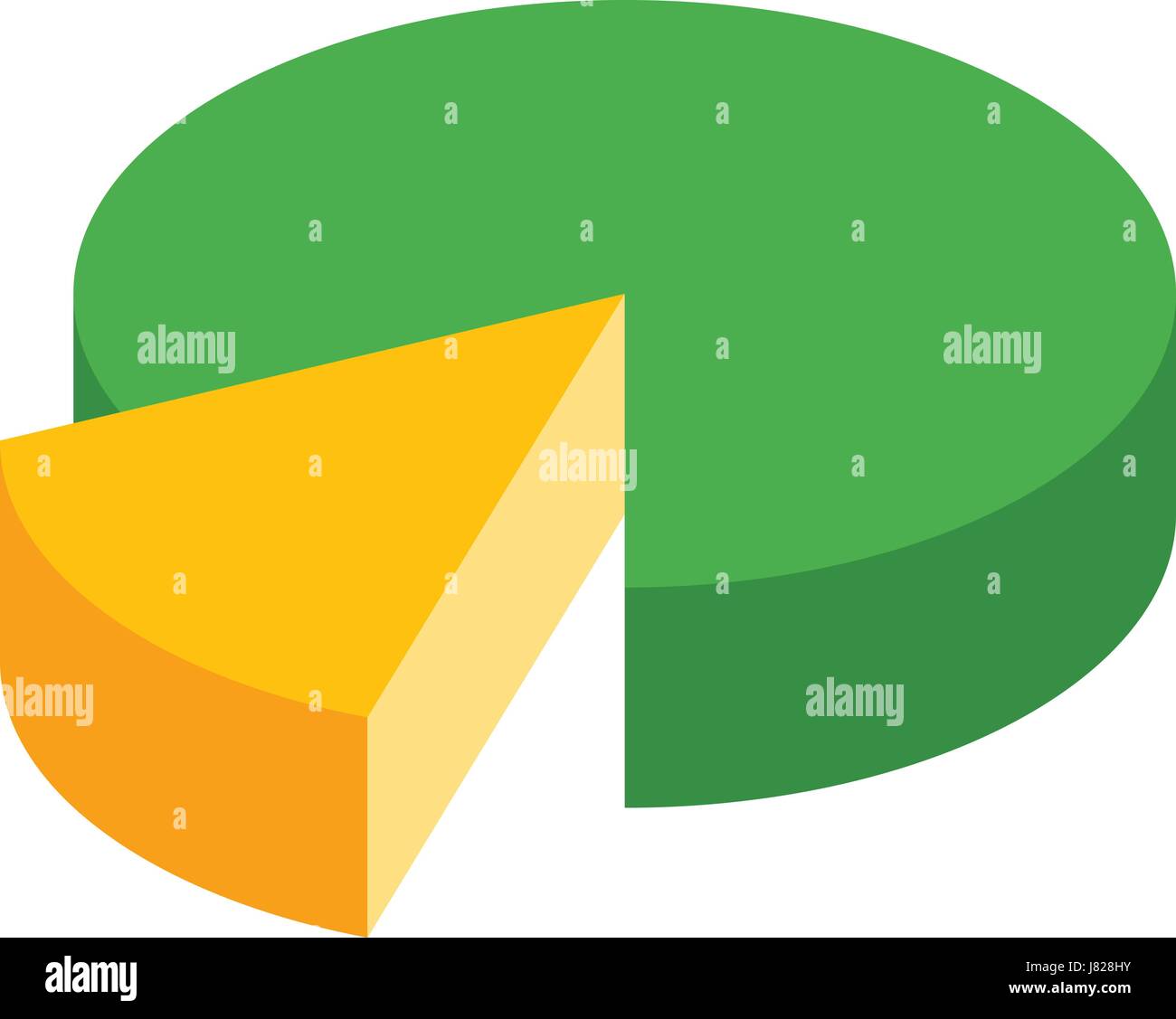 pie separated from chart Stock Vector Image & Art - Alamy