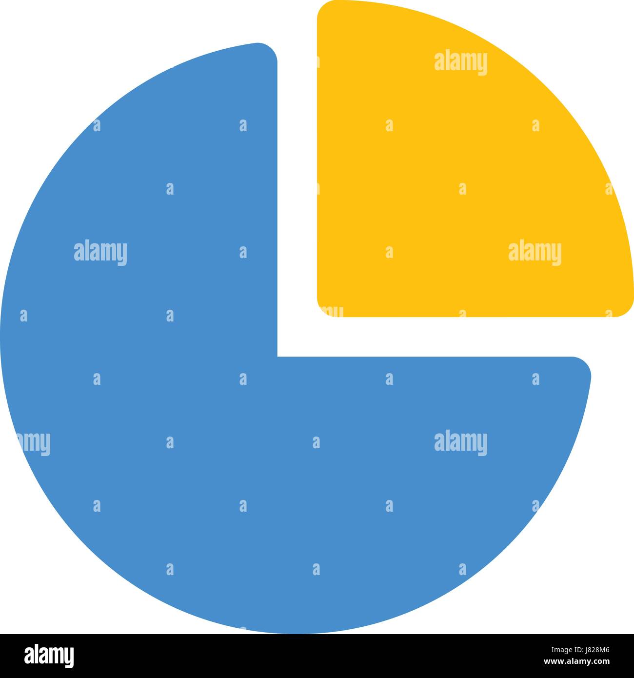 Quarter of a pie Stock Vector Images - Alamy