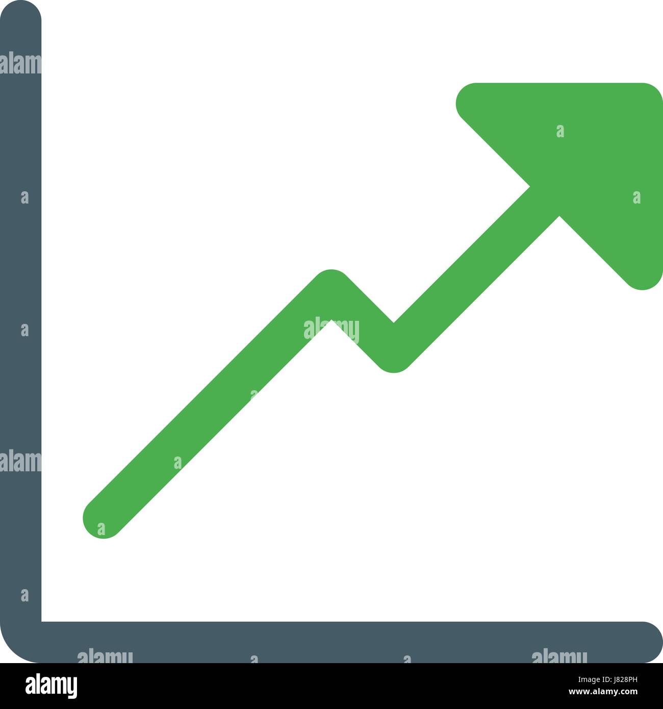 uptrend line graph Stock Vector Image & Art - Alamy
