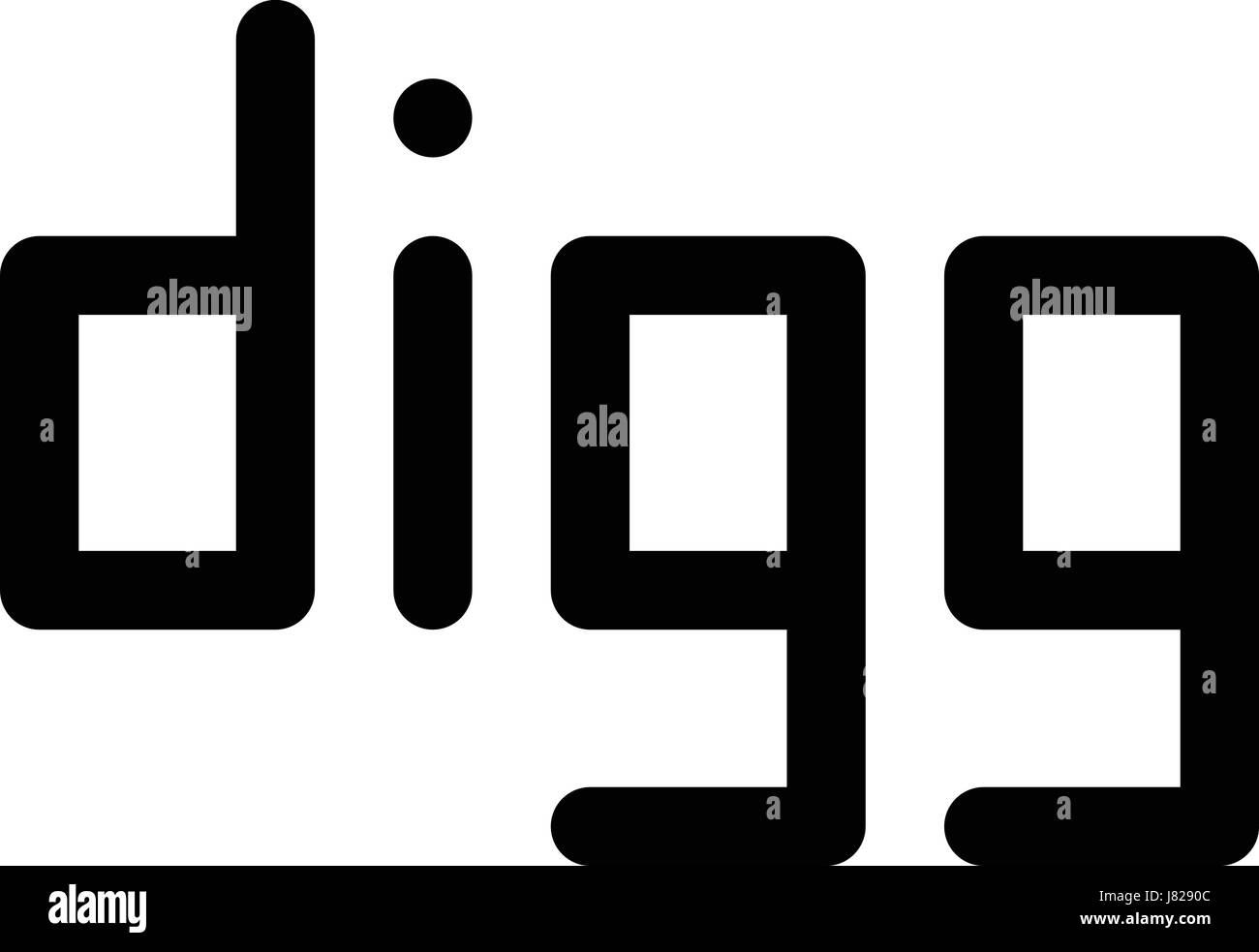 Digg logo Stock Vector Images - Alamy
