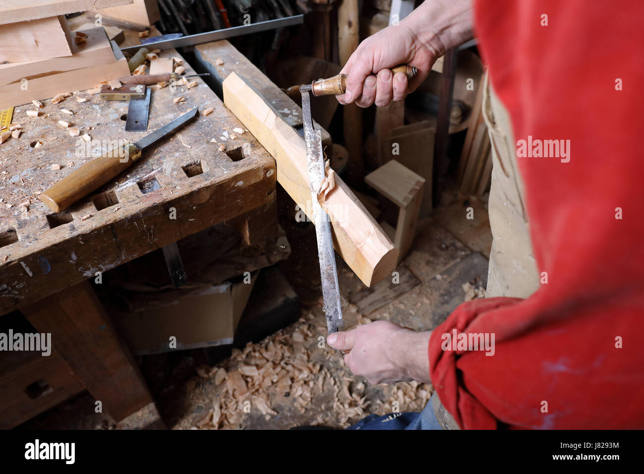 carpenter's shop, carpentry Stock Photo - Alamy