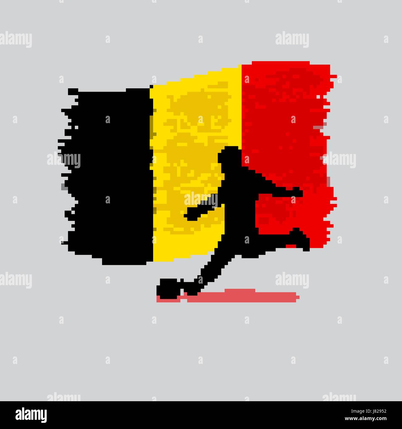 Belgium football Stock Vector Images - Alamy