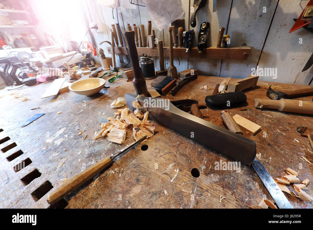 carpenter's shop, carpentry Stock Photo - Alamy