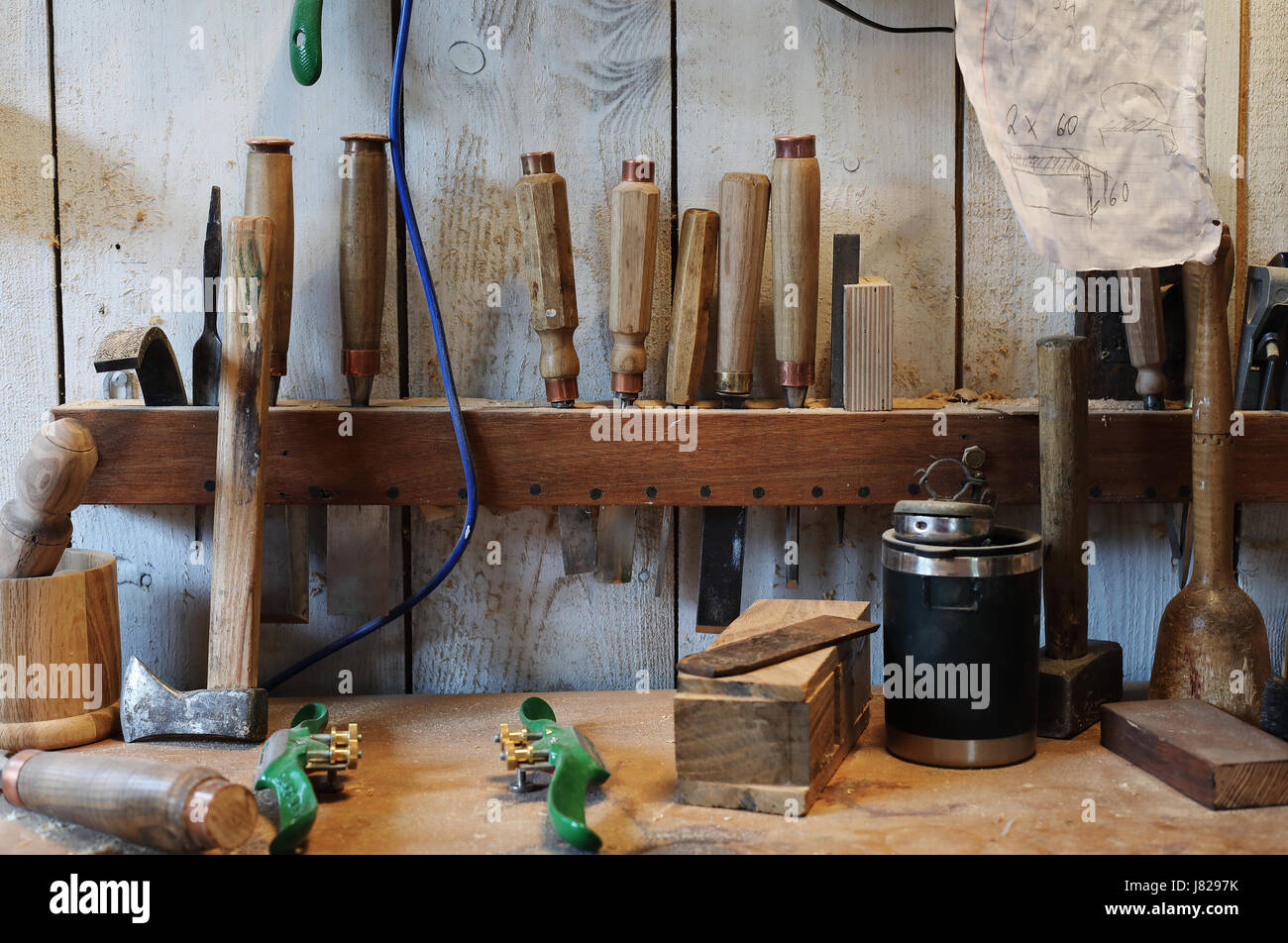 carpenter's shop, carpentry Stock Photo - Alamy