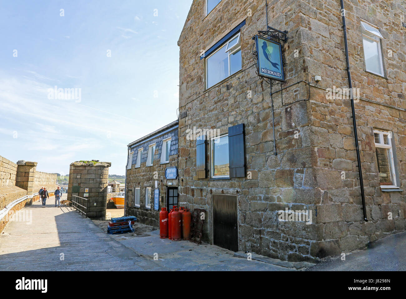 The Mermaid public house or pub at Hugh Town, St. Mary's, Isles of ...