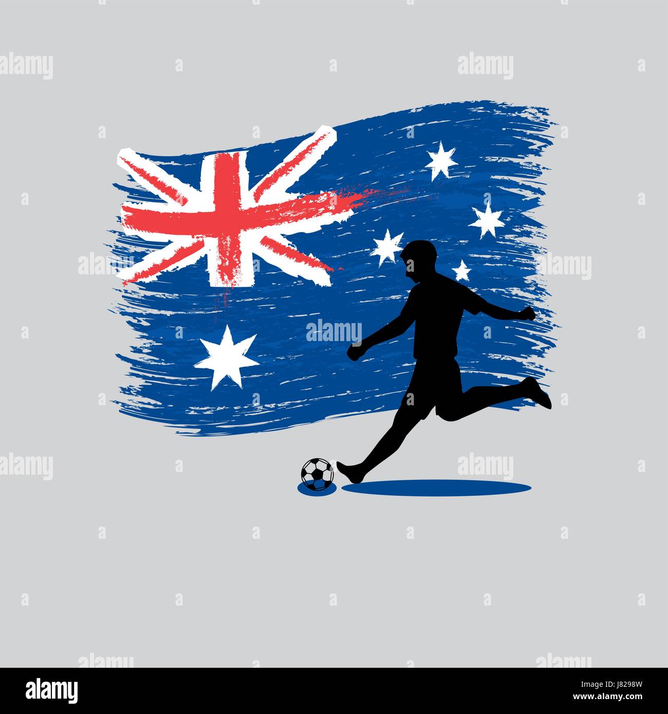 Australia football flag hi-res stock photography and images - Alamy