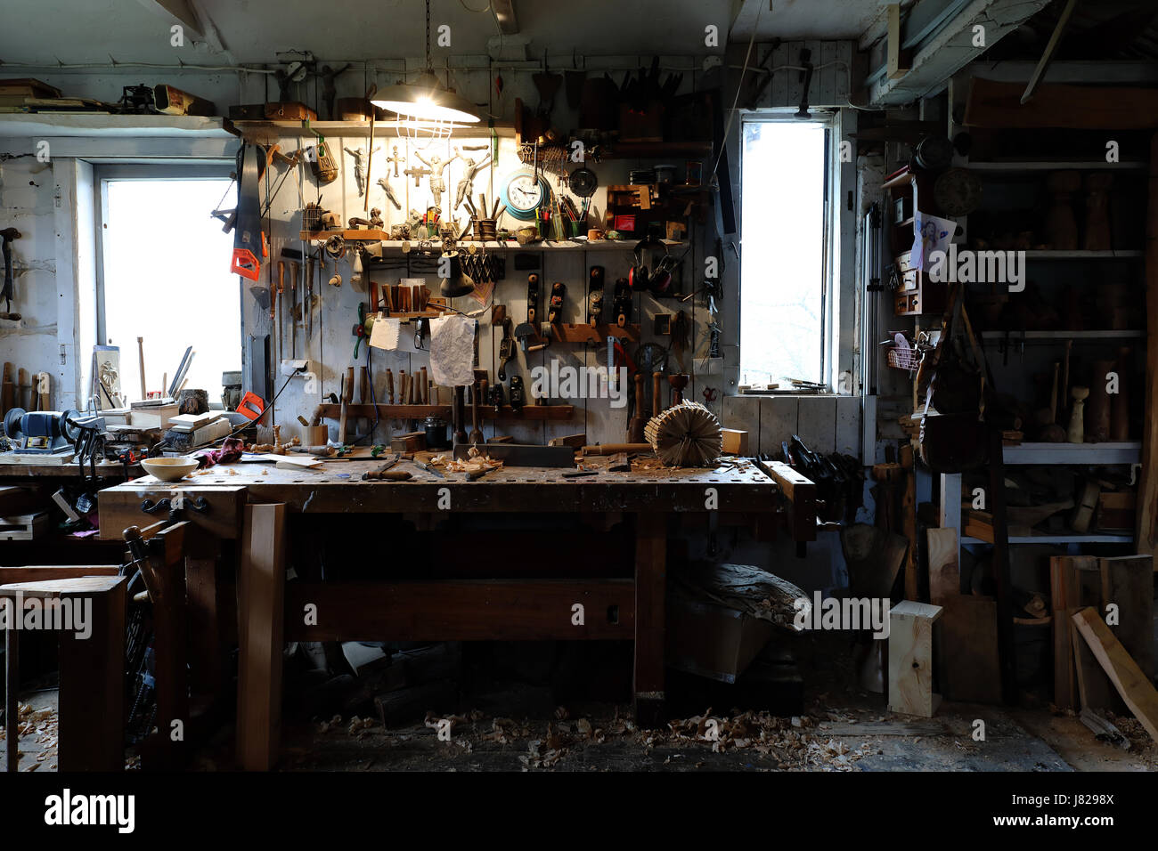 carpenter's shop, carpentry Stock Photo - Alamy