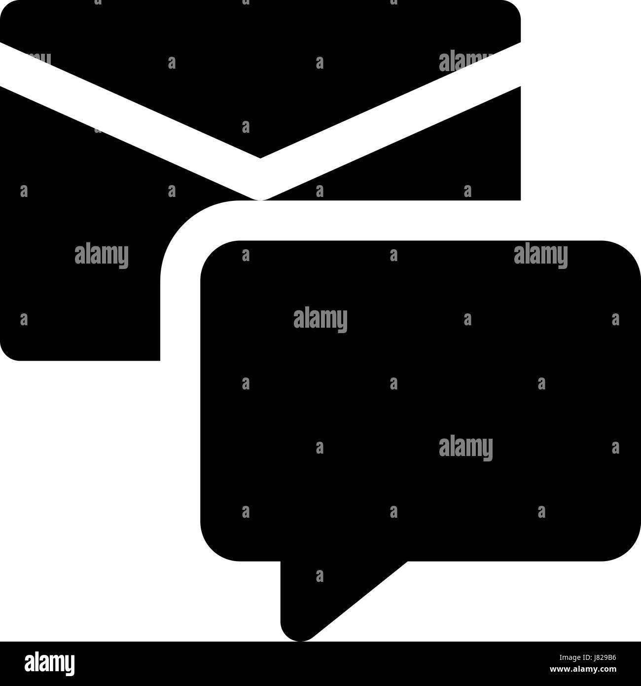 Speech attachment Black and White Stock Photos & Images - Alamy