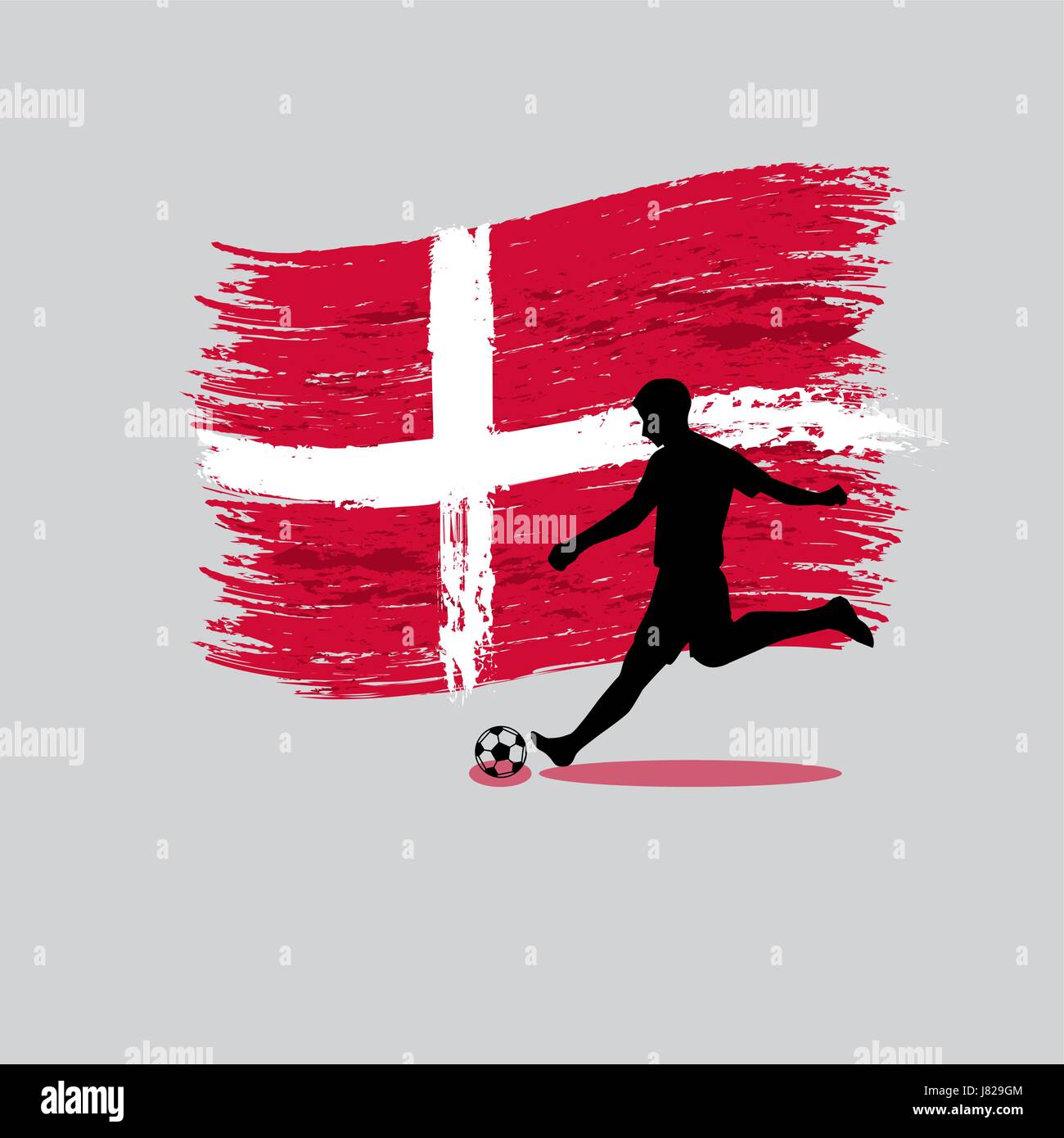 Denmark football player Stock Vector Images - Alamy