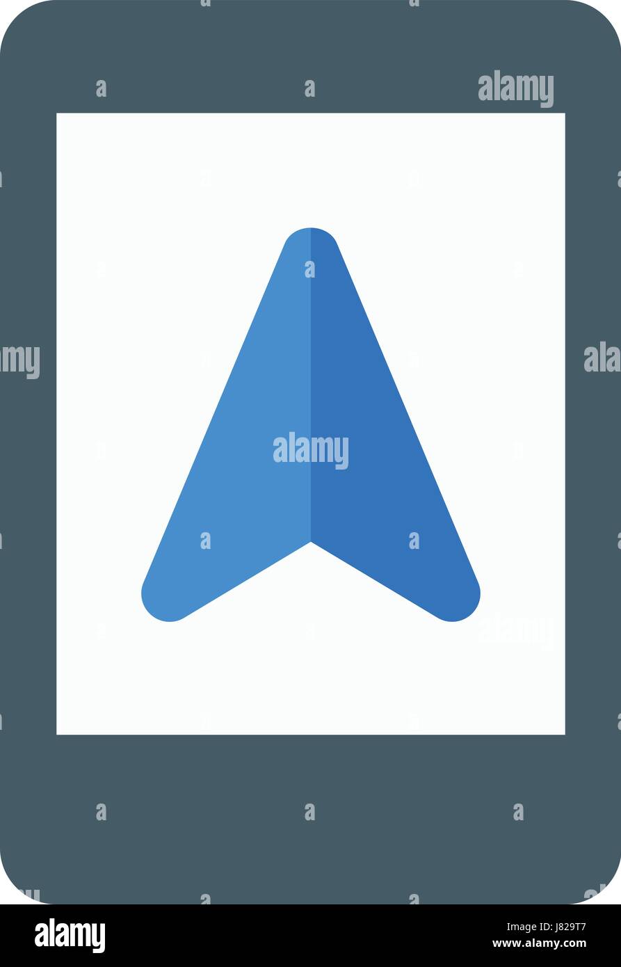 Illustration mobile phone arrow Stock Vector Images - Alamy