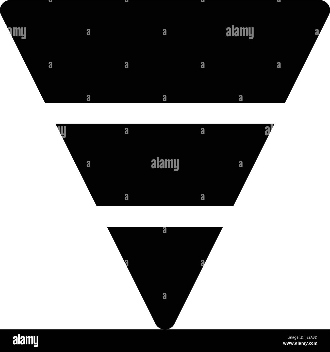 Inverted triangle hi-res stock photography and images - Alamy