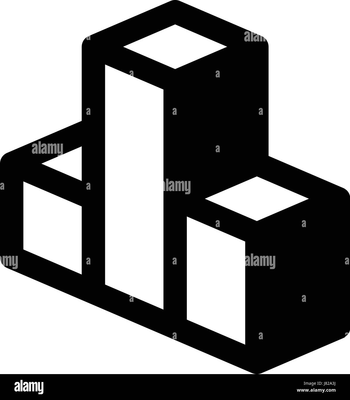 isometric box chart Stock Vector Image & Art - Alamy