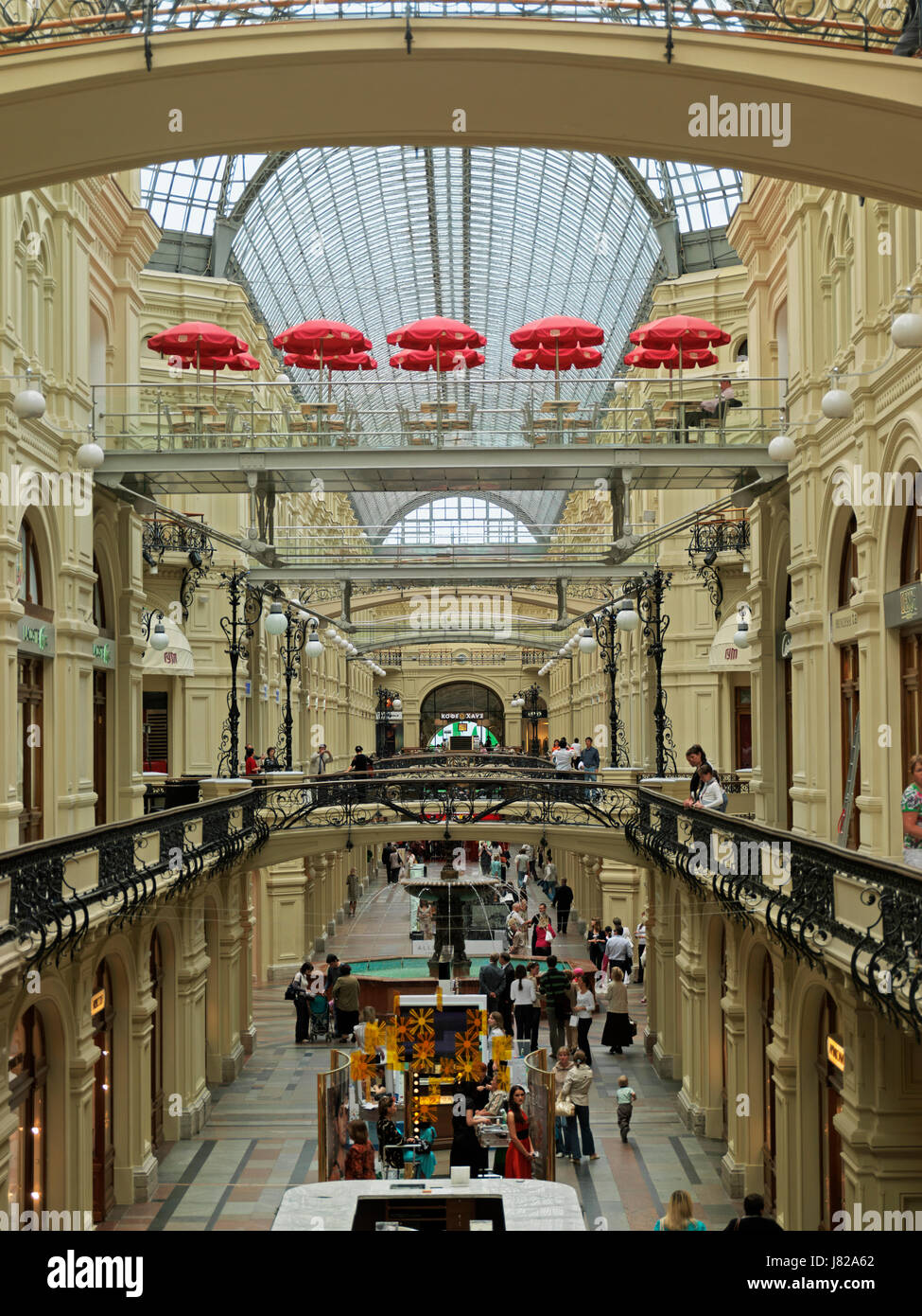 Department store GUM, Glavnyi Universalnyi Magazin, Red Place, Moscow ...