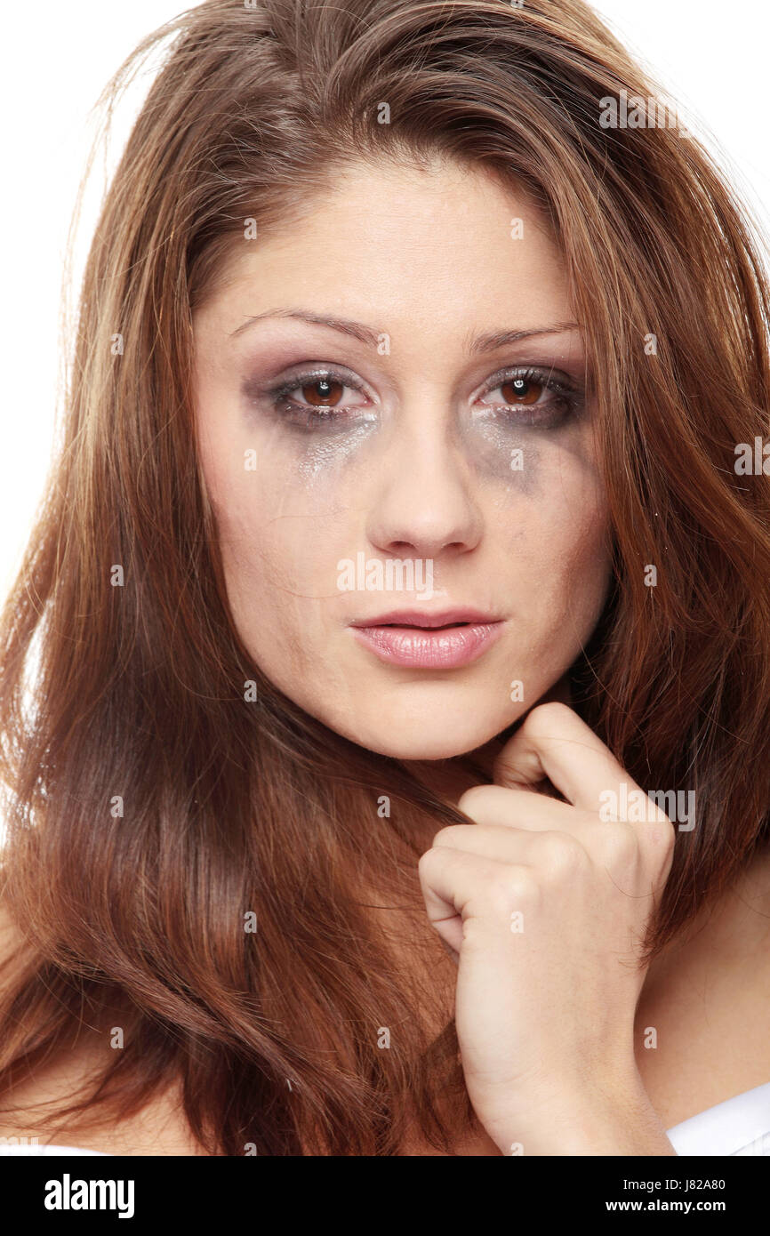 woman beautiful beauteously nice lady female feeling face portrait ...