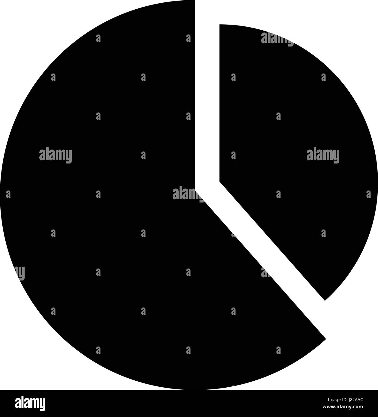 three quarter pie Stock Vector Image & Art - Alamy