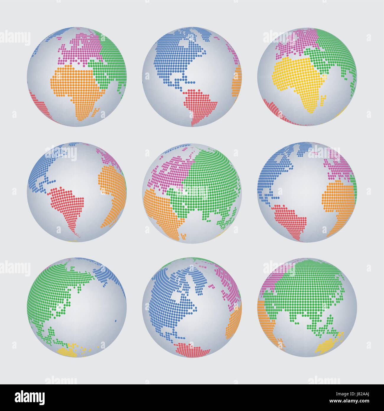 Pixel art style illustration continent hi-res stock photography and ...