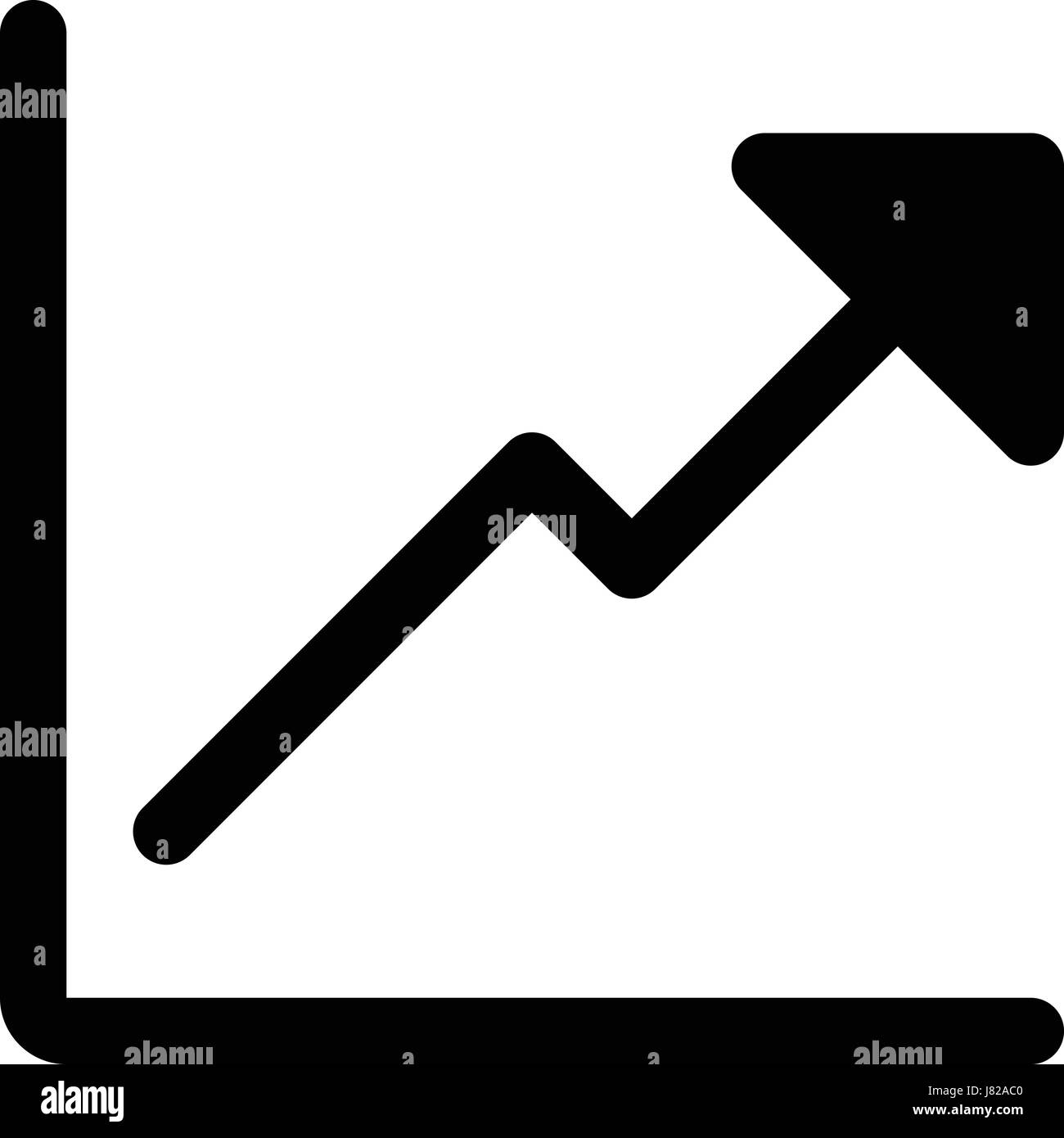 uptrend-line-graph-stock-vector-image-art-alamy