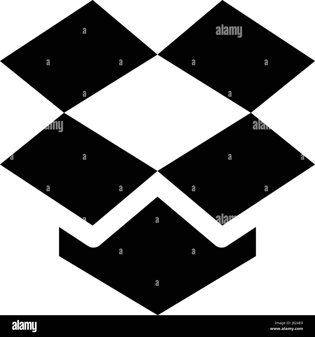 Dropbox icon Stock Vector Images - Alamy