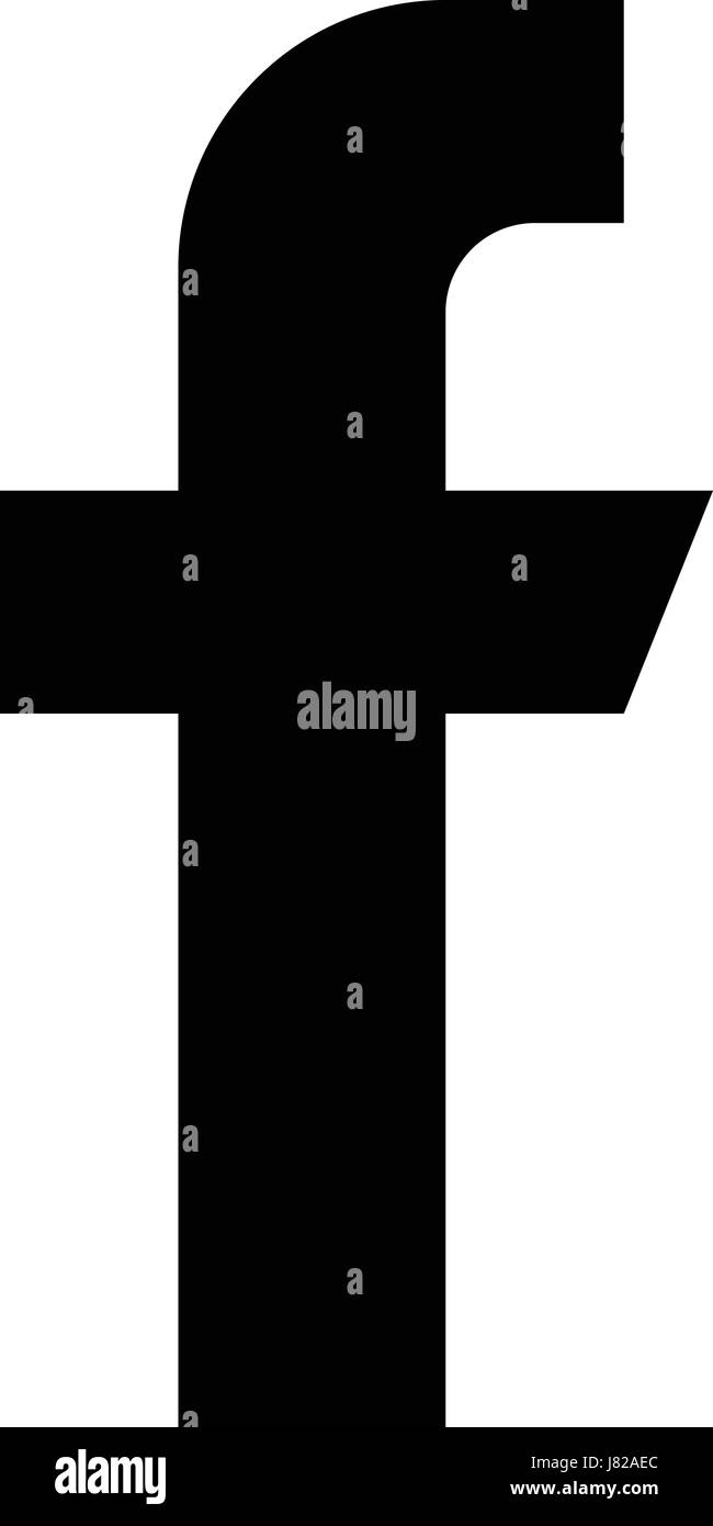 Facebook logo Black and White Stock Photos & Images - Alamy
