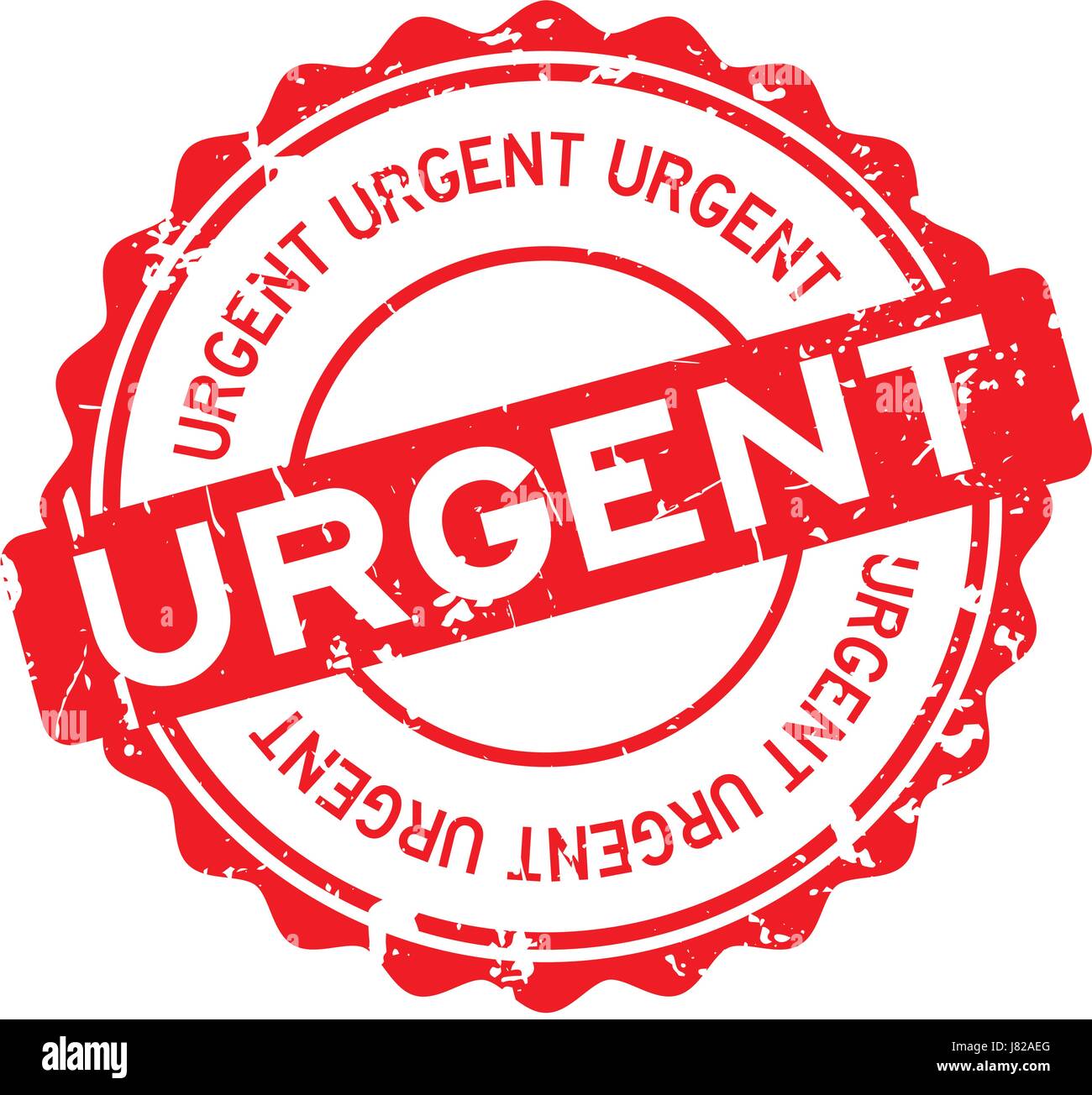 Grunge red urgent round rubber seal stamp on white background Stock Vector Image & Art - Alamy
