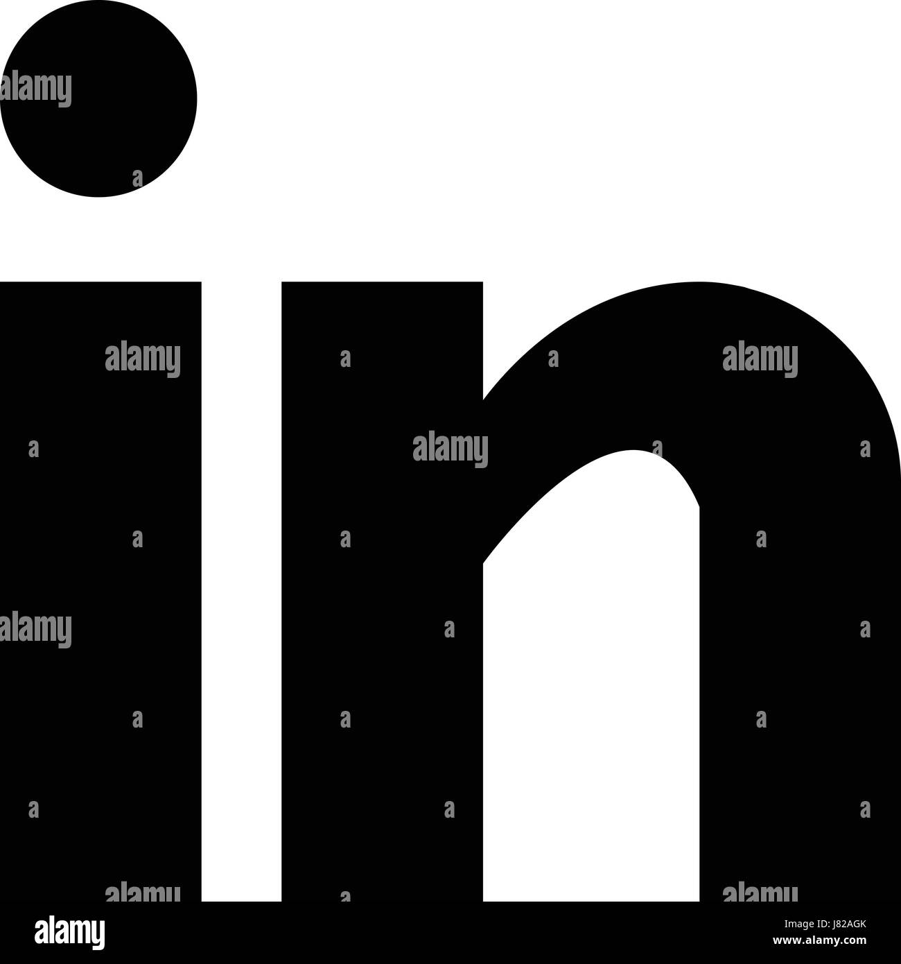 Linkedin logo Black and White Stock Photos & Images - Alamy