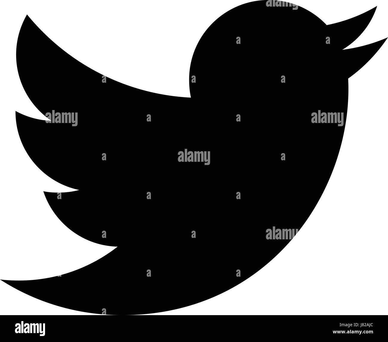 Twitter bird illustration Black and White Stock Photos & Images - Alamy