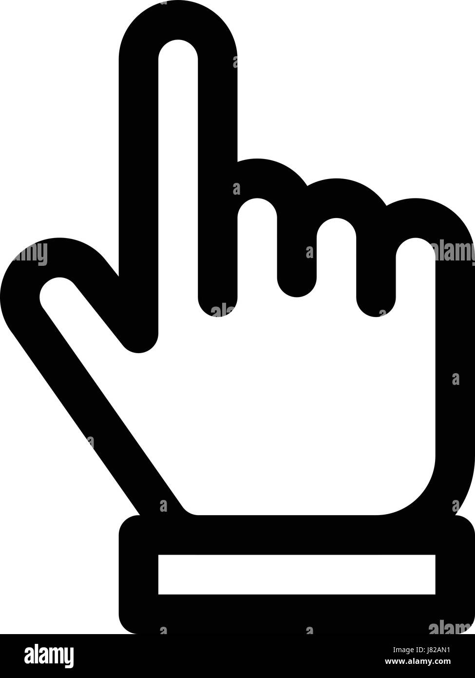 Hand pointing emoji Black and White Stock Photos & Images - Alamy