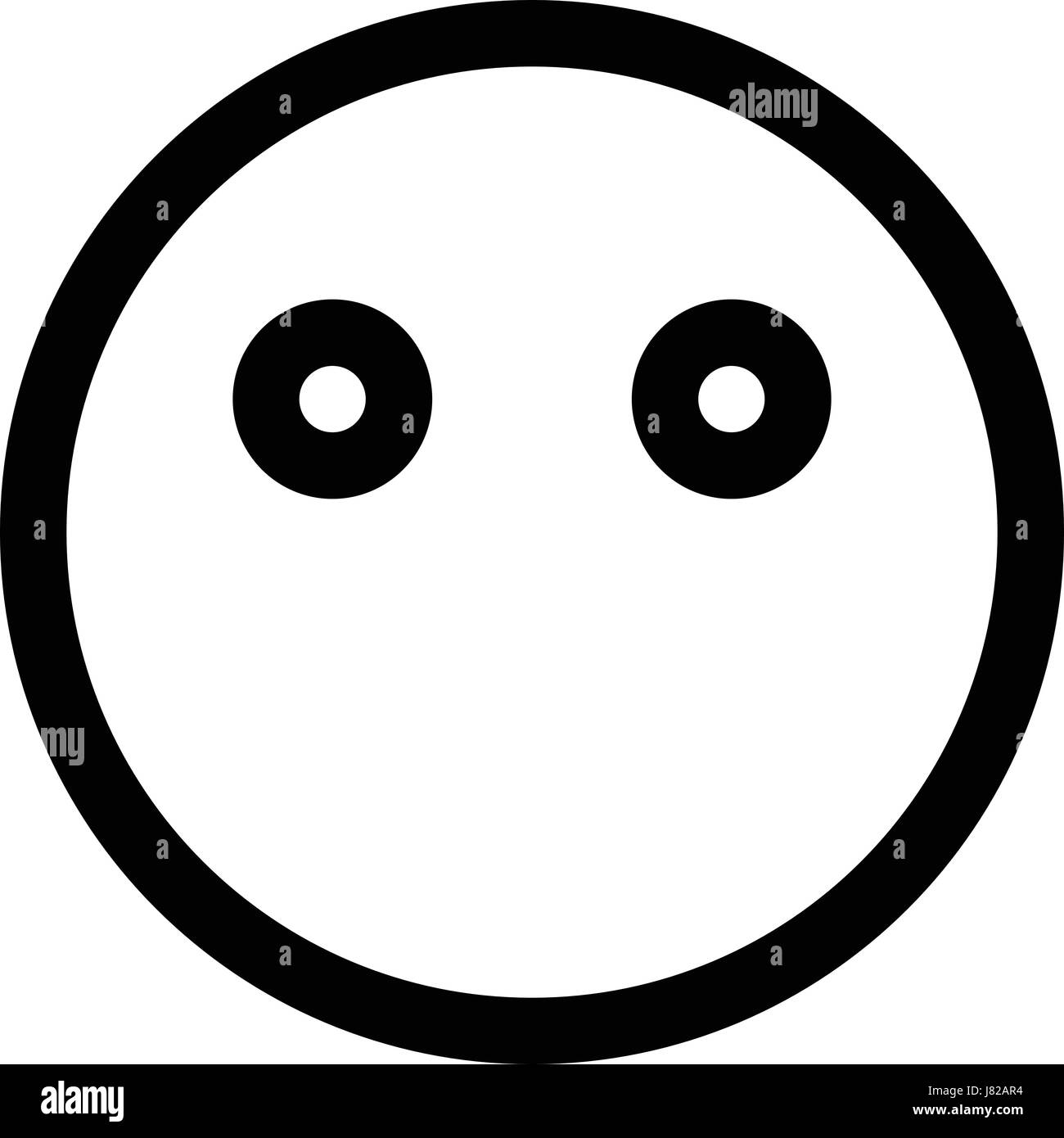 emoji without mouth Stock Vector Image & Art - Alamy