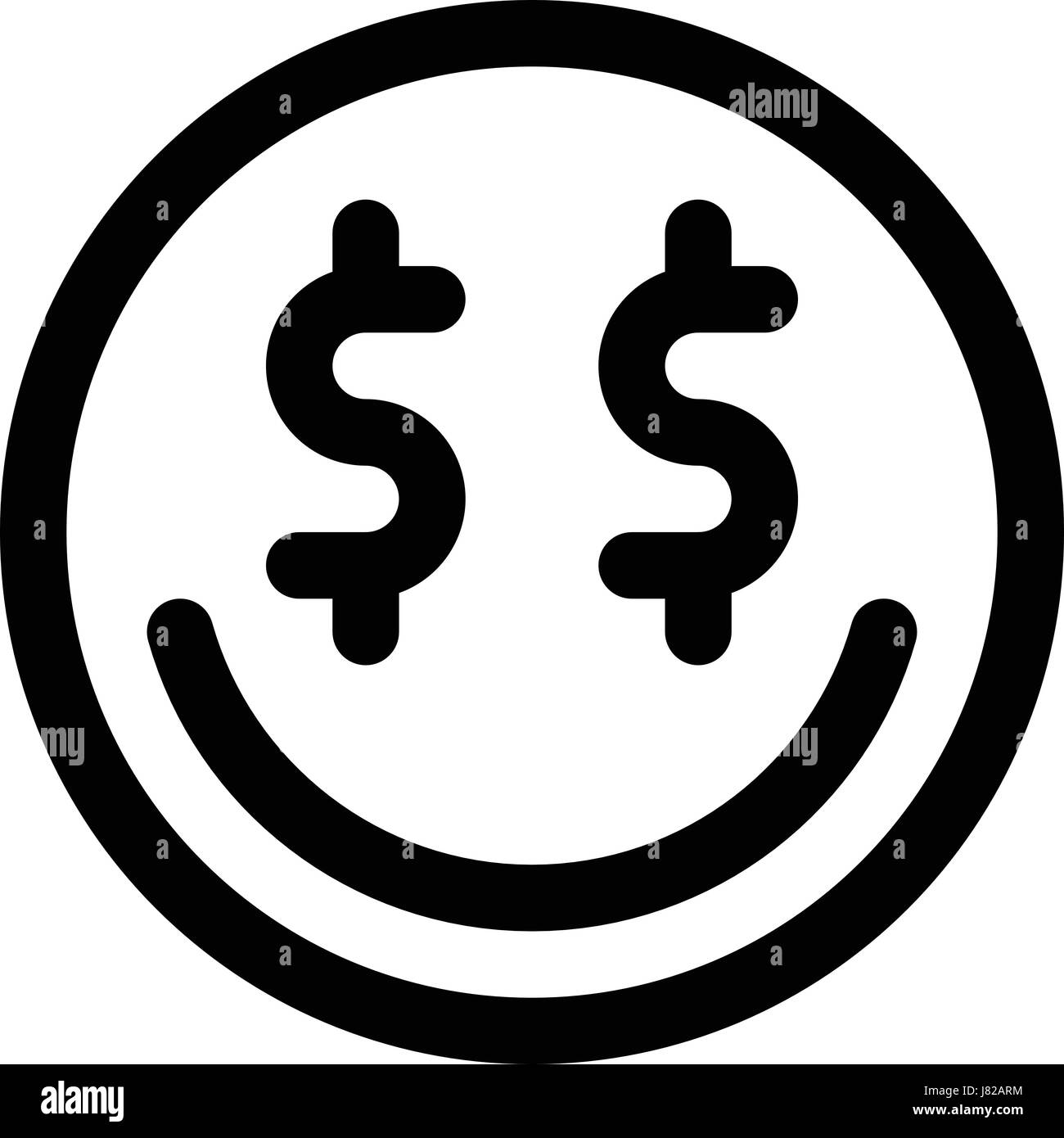 Face of greed Stock Vector Images - Alamy