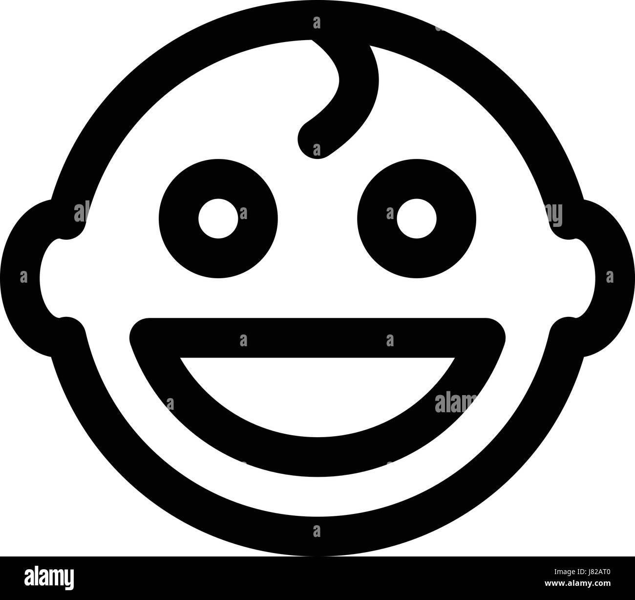 Baby teeth showing Stock Vector Images - Alamy