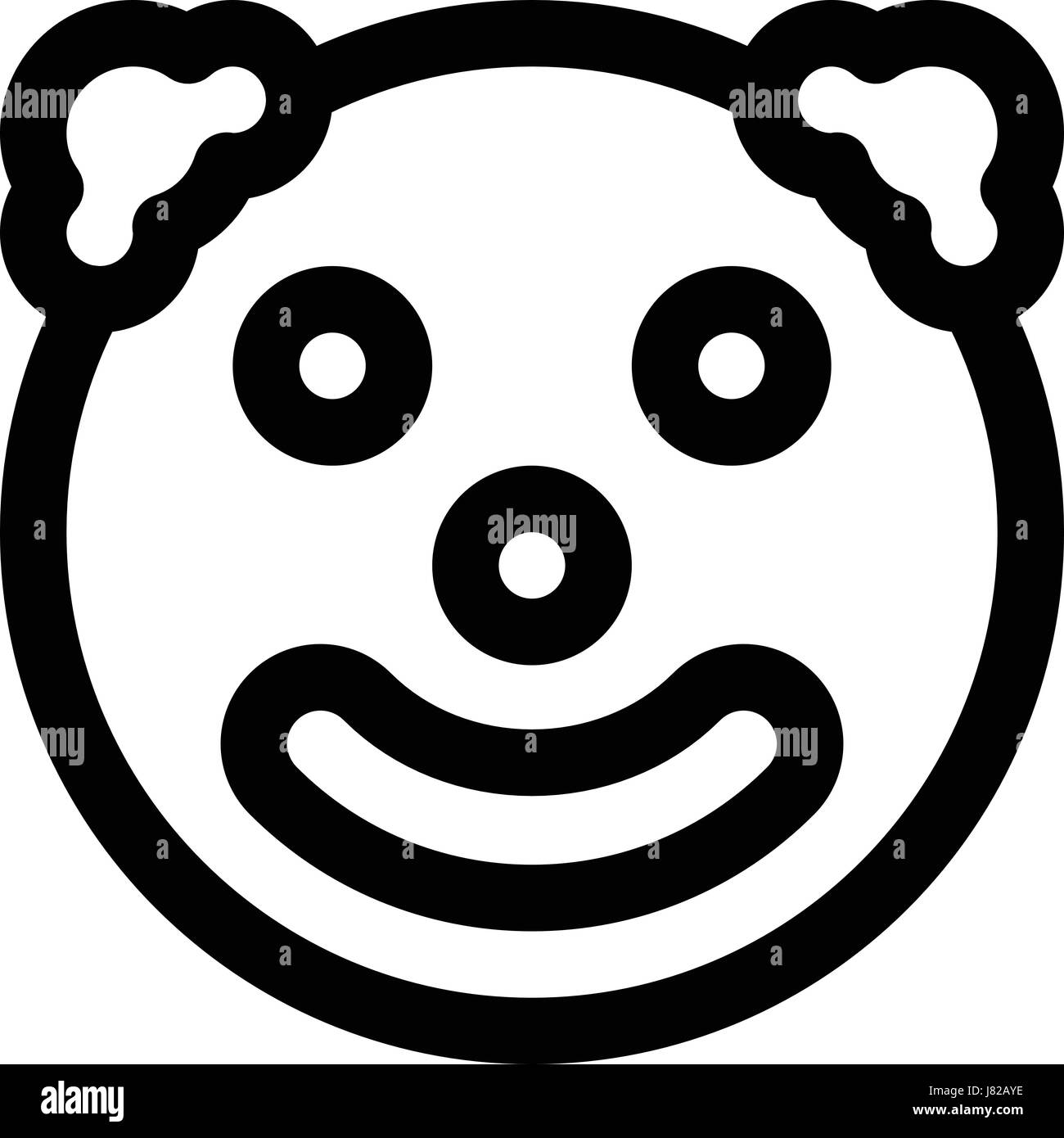 Creepy clown illustration Black and White Stock Photos & Images - Alamy