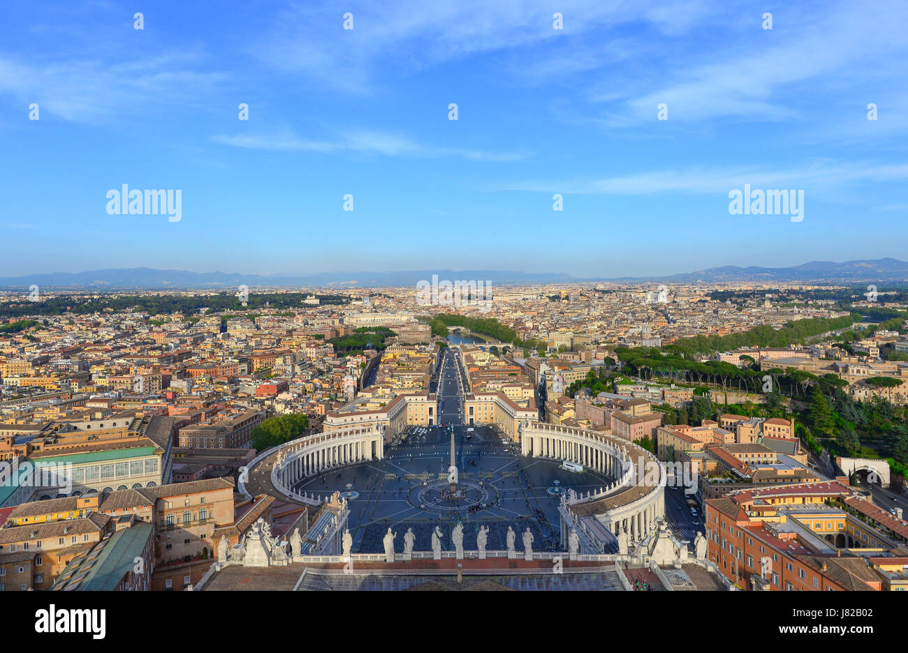 Saint Peter's Basilica and Dome in the Vatican City State Stock Photo ...