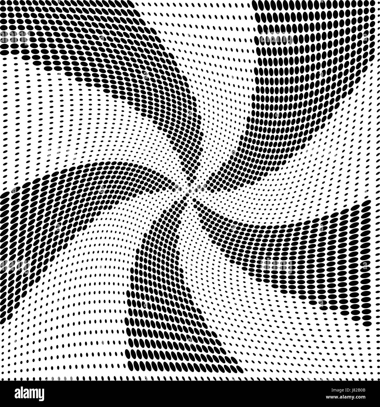Vector halftone circle design Black and White Stock Photos & Images - Alamy
