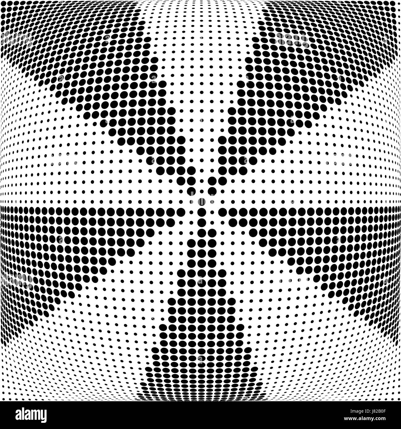 Vector halftone circle design Black and White Stock Photos & Images - Alamy